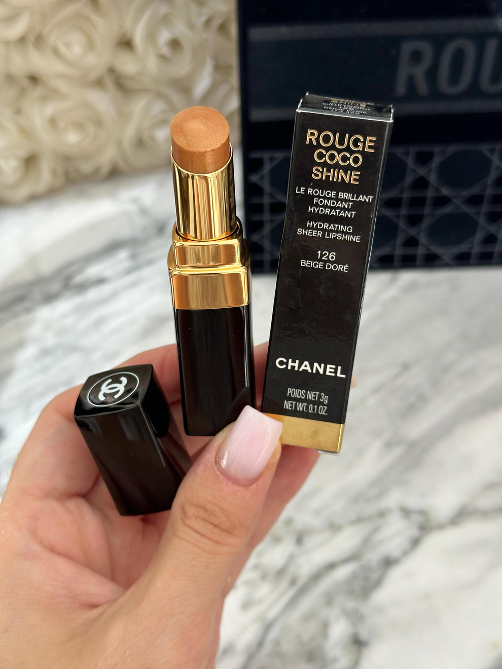 CHANEL Rouge Coco Shine Hydrating Sheer Lipstick (126) – Paris ...