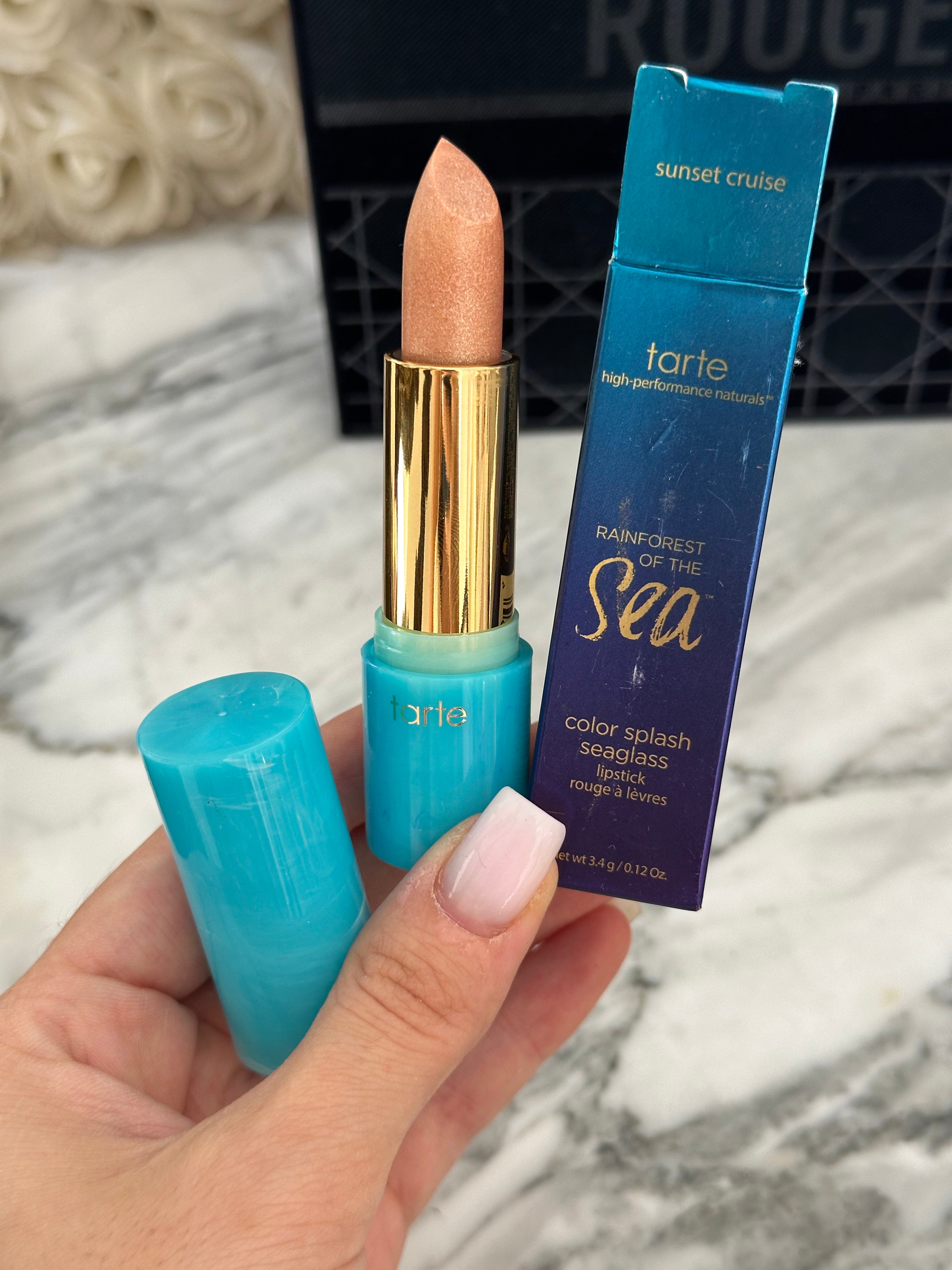 TARTE Color Splash Lipstick Sunset Cruise Rainforest Of The Sea Coll TARTE Color Splash Lipstick Sunset Cruise Rainforest Of The Sea Coll