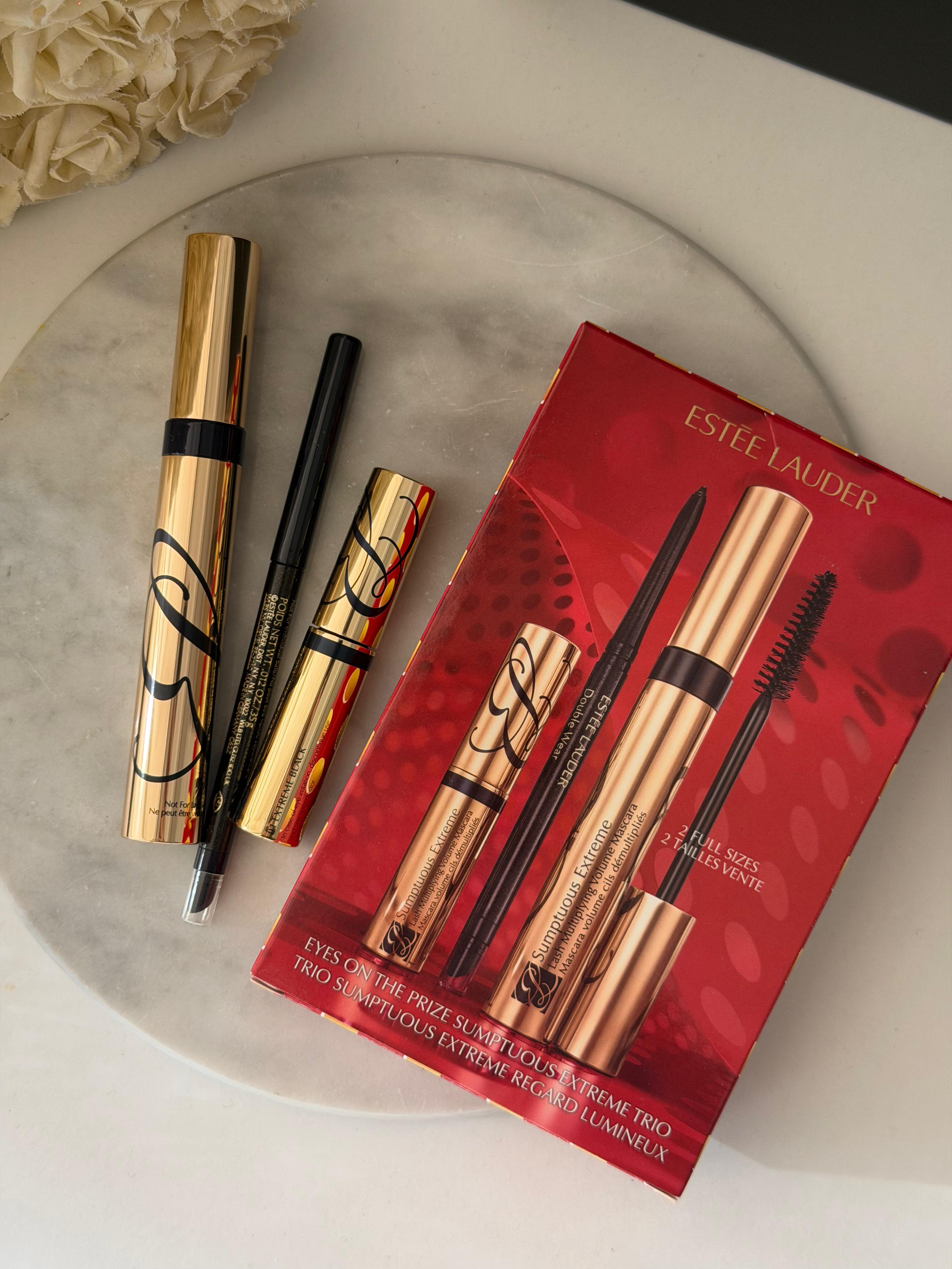ESTEE LAUDER Eyes On The Prize Sumptuous Extreme Trio Holiday Makeup G ...