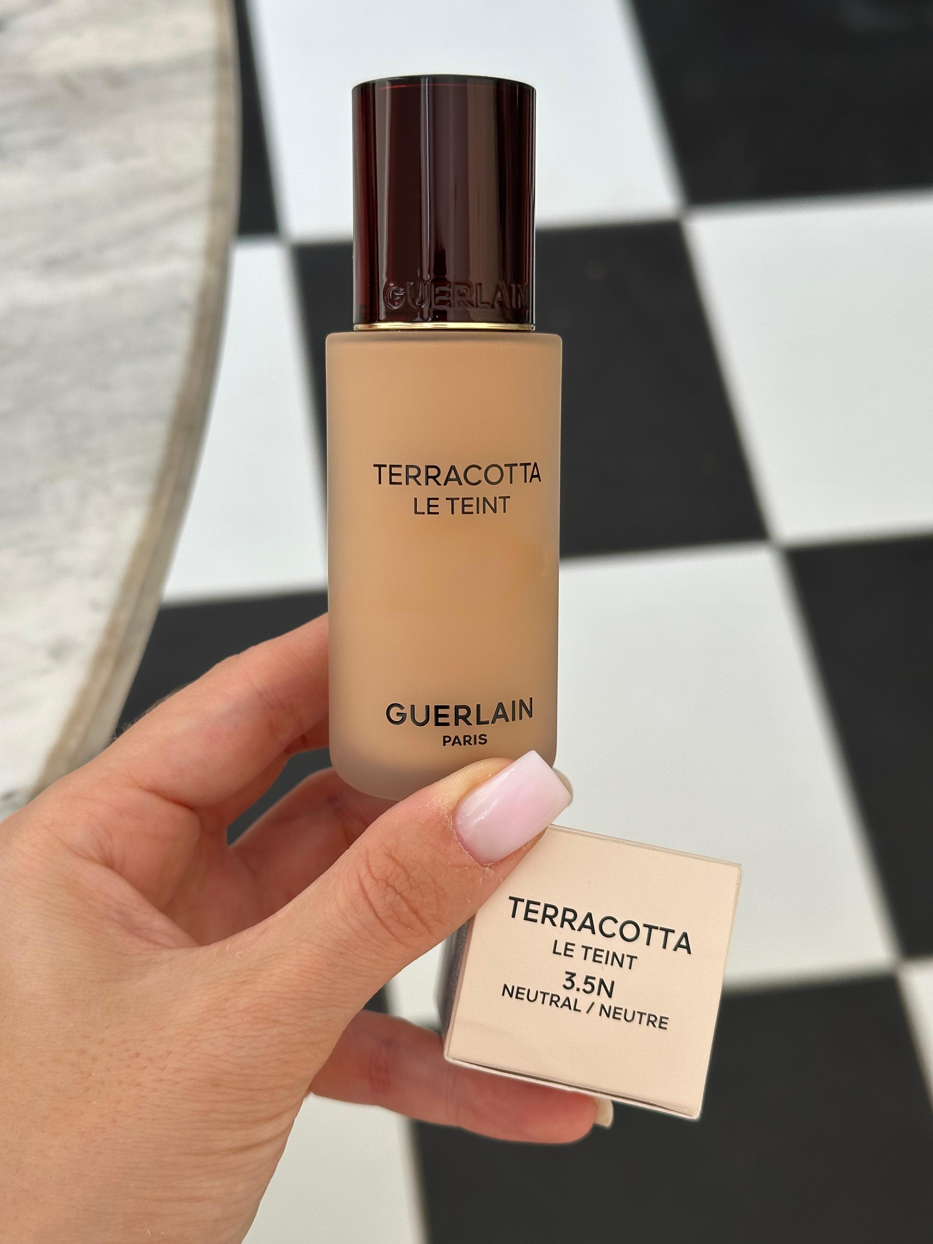 GUERLAIN Terracotta Le Teint (3.5N) 24H Wear, No-Transfer, Natural Glo ...